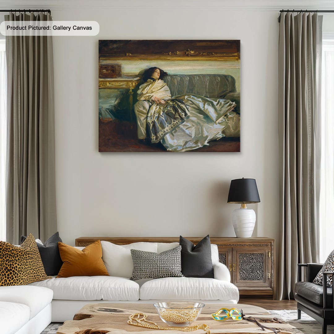 John Singer Sargent Nonchaloir Repose (1911) Canvas/poster Art ...