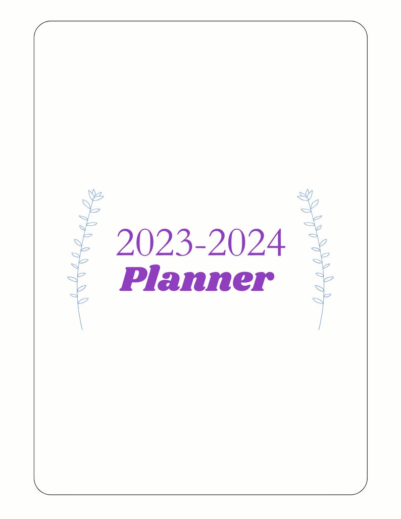 2023 Yearly Planner 2024 Monthly Digital Planner Editable Weekly ...