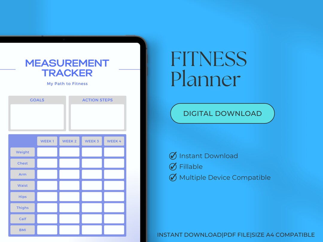 Monthly Fitness Planner, Fitness Goal, Fitness Planner, Calories Intake ...