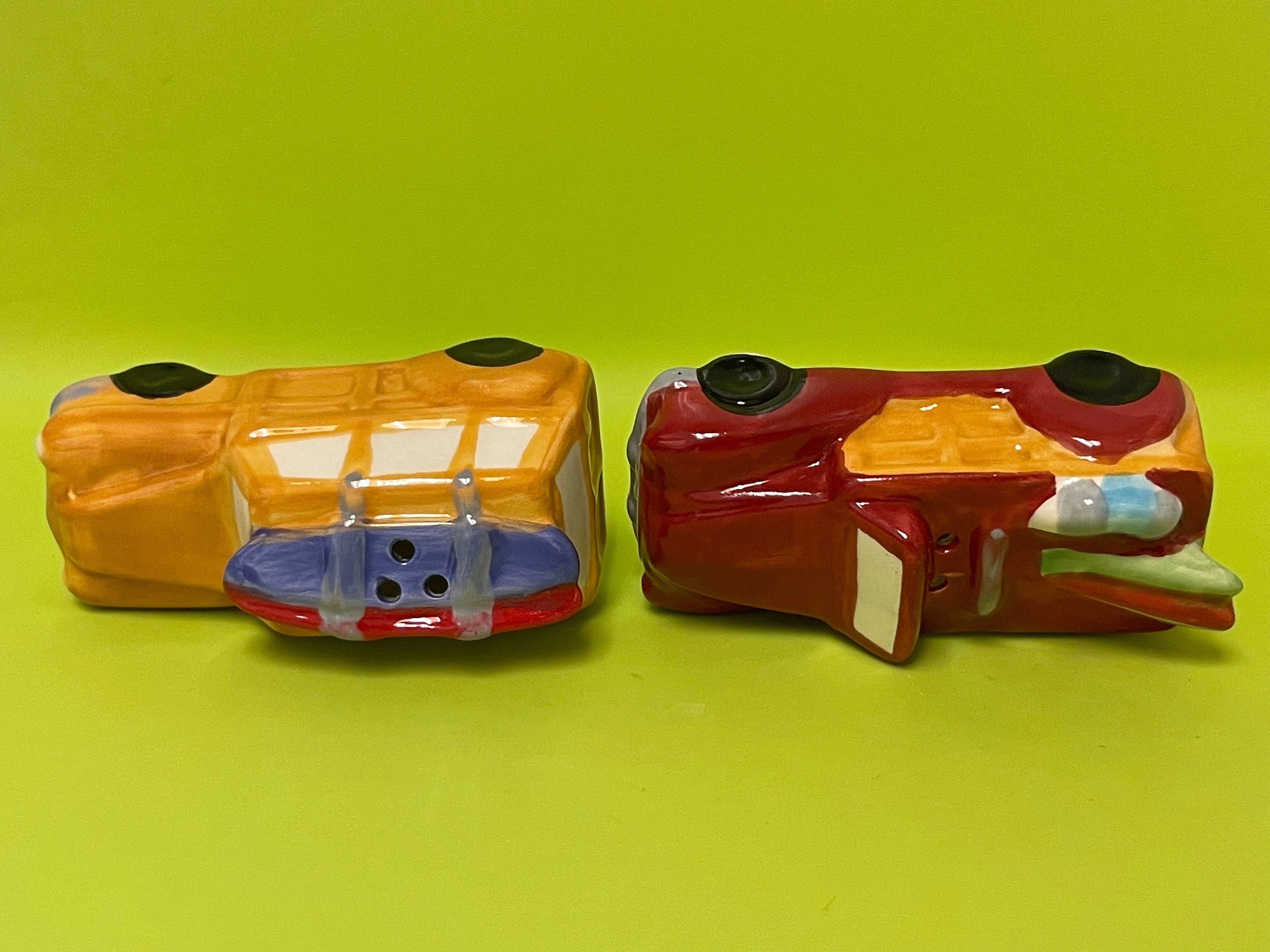 Vintage Woody Surfer Car Salt and Pepper Shakers, Woody Car Salt ...