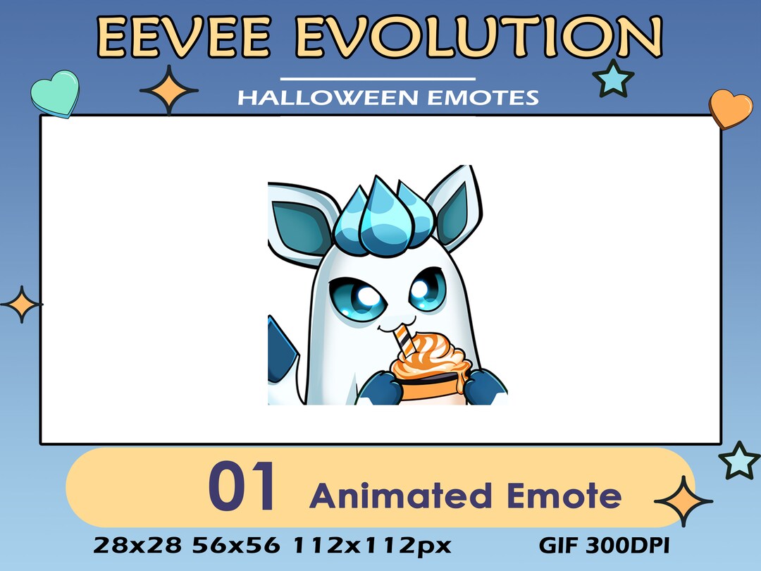 Glaceon Drinking Pokemon Animated Emote, Animated Glaceon Twitch ...