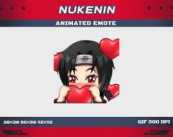 ANIMATED Ninja Holding Heart Emote for Twitch Kick Discord Youtube ...