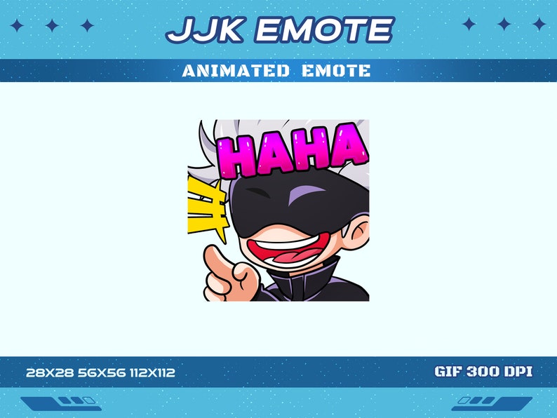 Haha JJK Curse User Animated Anime Emote, Haha JJK Anime Animated ...