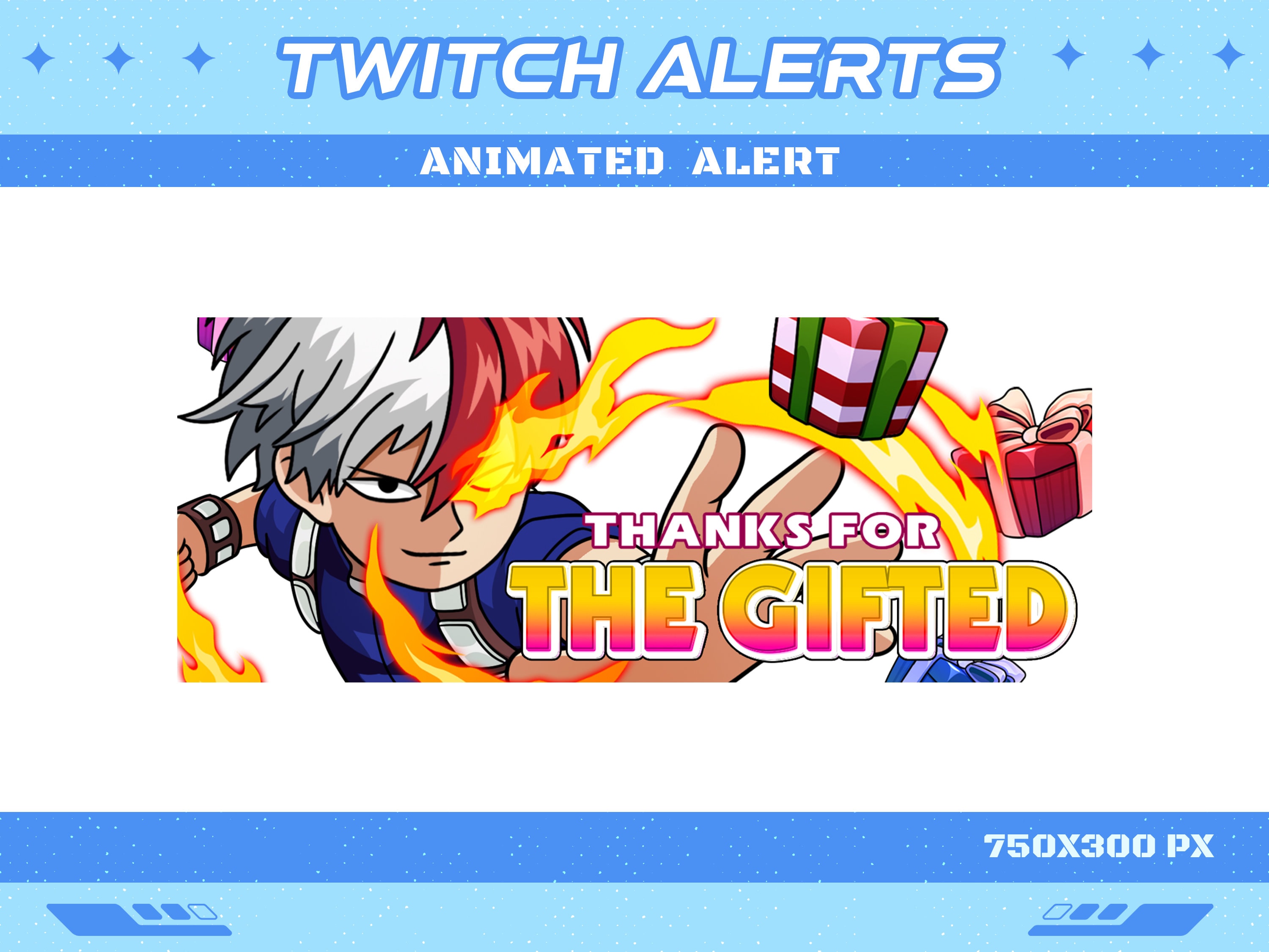 School Hero MHA Thanks for the Gifted Twitch Animated Alerts, School ...