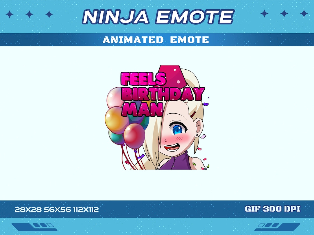 Feels Birthday Man Ninja Animated Emote, Animated Ninja Feels Birthday ...