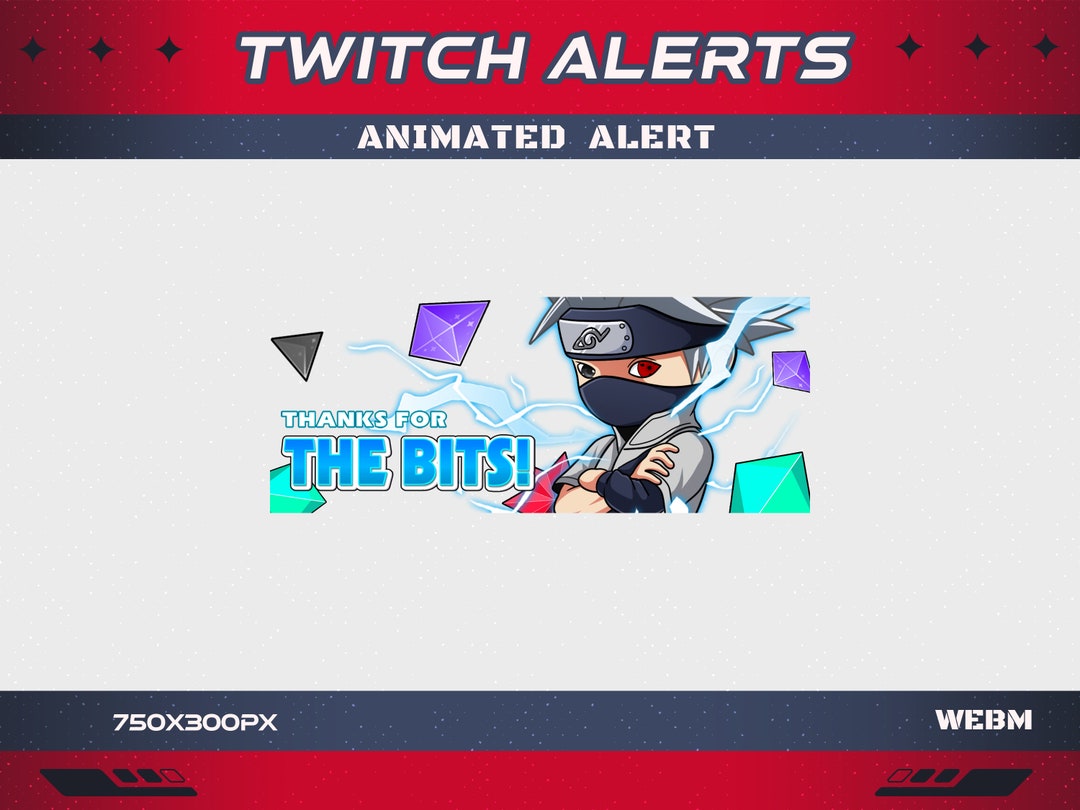 Thanks for the Bits Ninja Teacher Shinobi Twitch Animated Alerts, Thanks for the Bits Webm ...