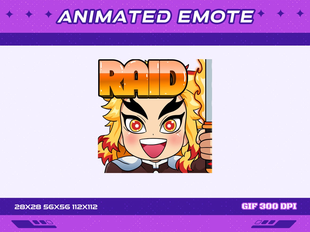 Raid Demon Fighter Animated Anime Emote, Raid Anime Demon Fighter ...