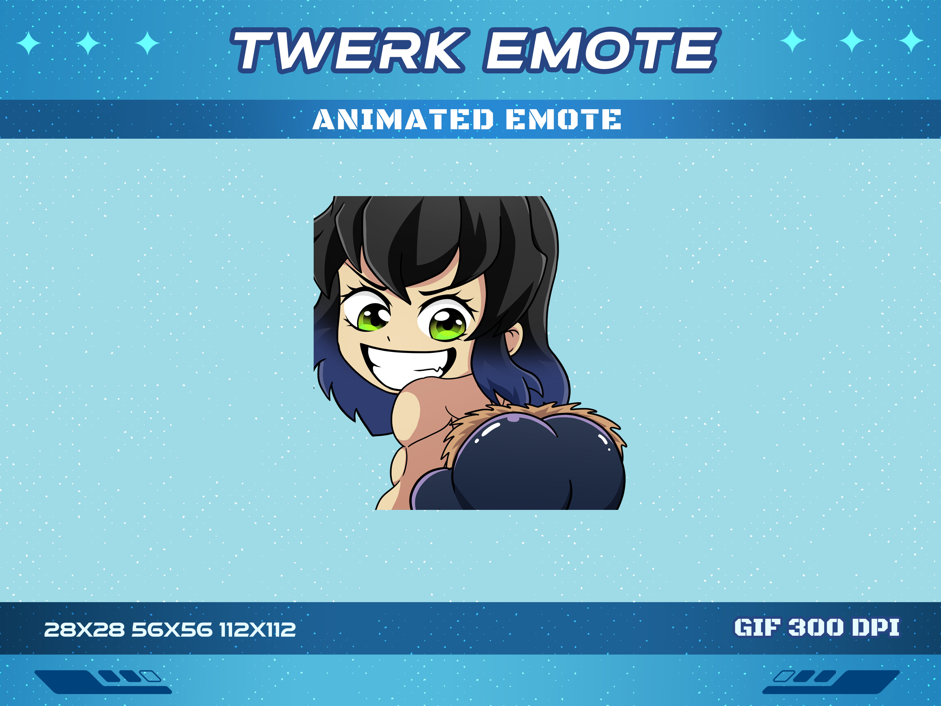 Twerk Demon Head Pig Fighter Animated Anime Emote, Ass Twerk Demon Boy ...