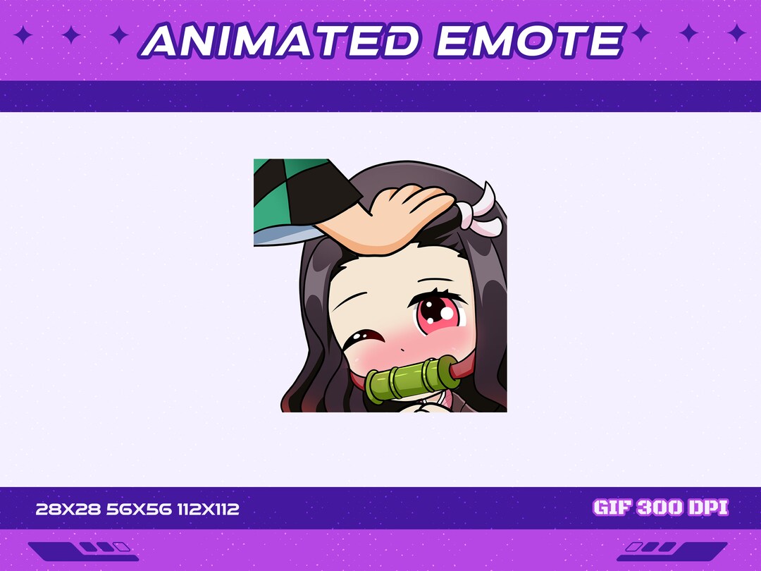 Head Pat Demon Fighter Animated Anime Emote, Head Pat Anime Demon ...
