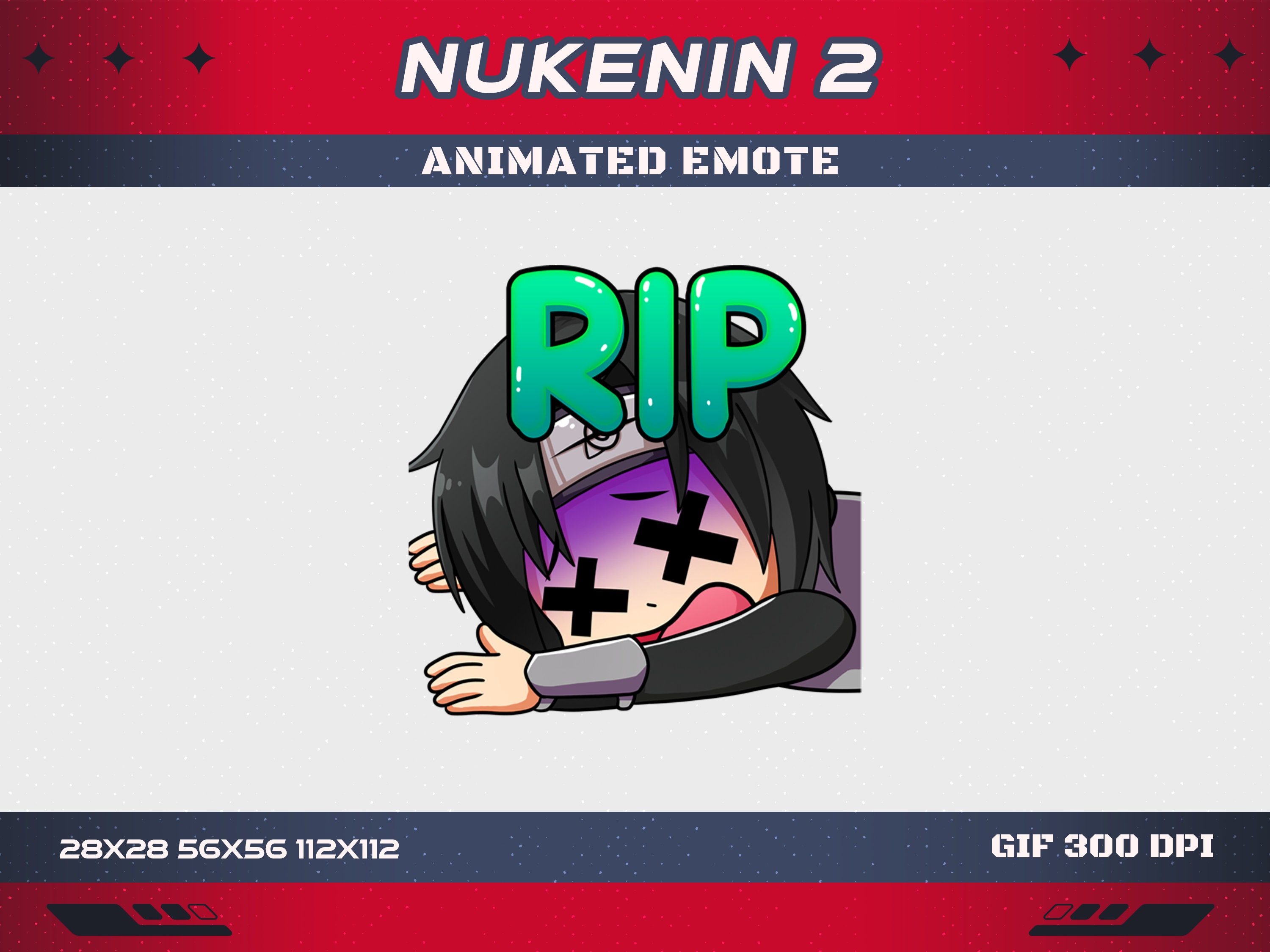 Raid Ninja Animated Emote, Animated Ninja Raid Nukenin Twitch Discord ...