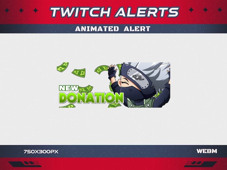 New Donation Ninja Teacher Shinobi Twitch Animated Alerts, New Donation ...