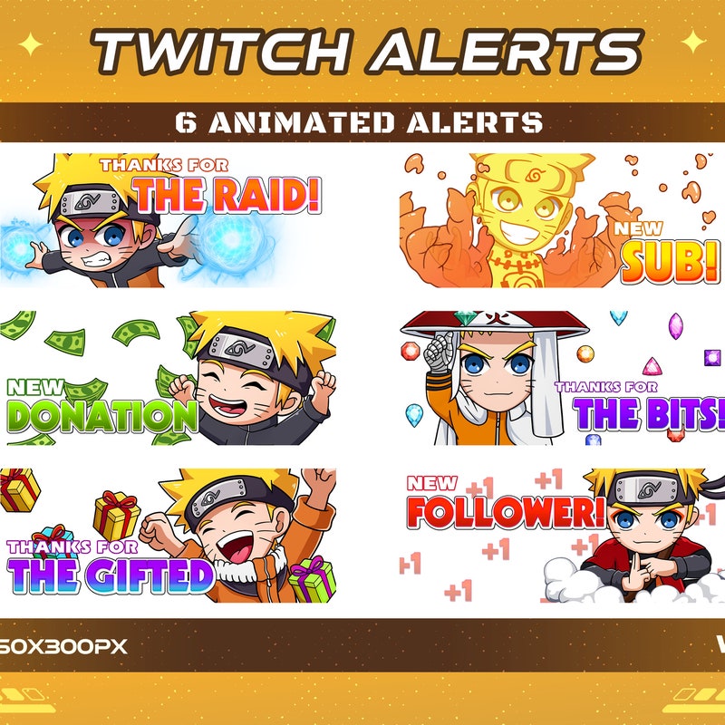 Naruto Twitch Overlay - Etsy