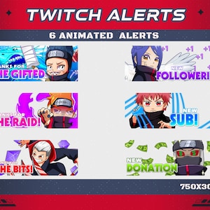 6 Nukenin Ninja Twitch Animated Alerts, Ninja New Sub New Donation New ...