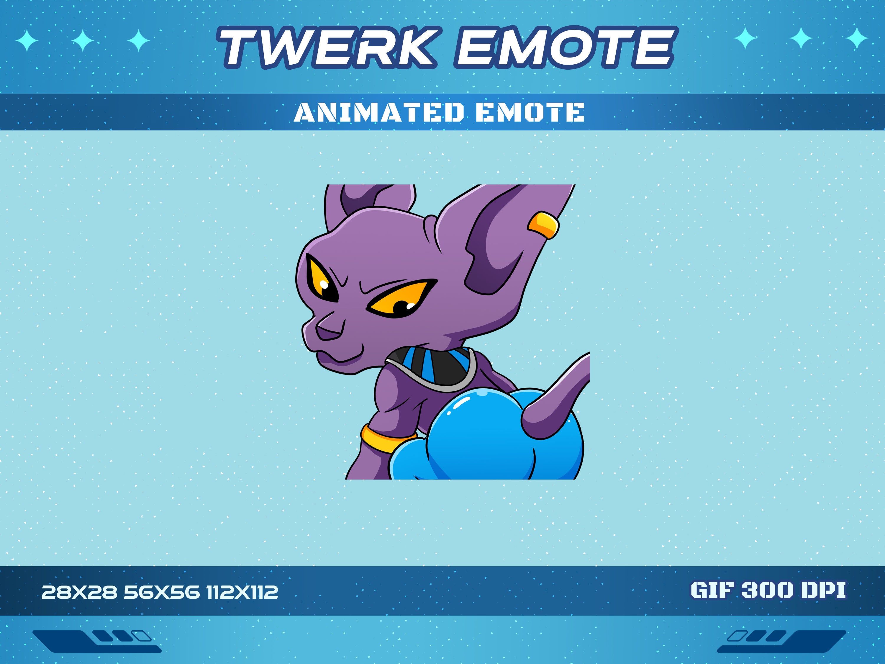Animated Twerk War Lord Emote: Twitch, Discord, Youtube (GIF) - Etsy
