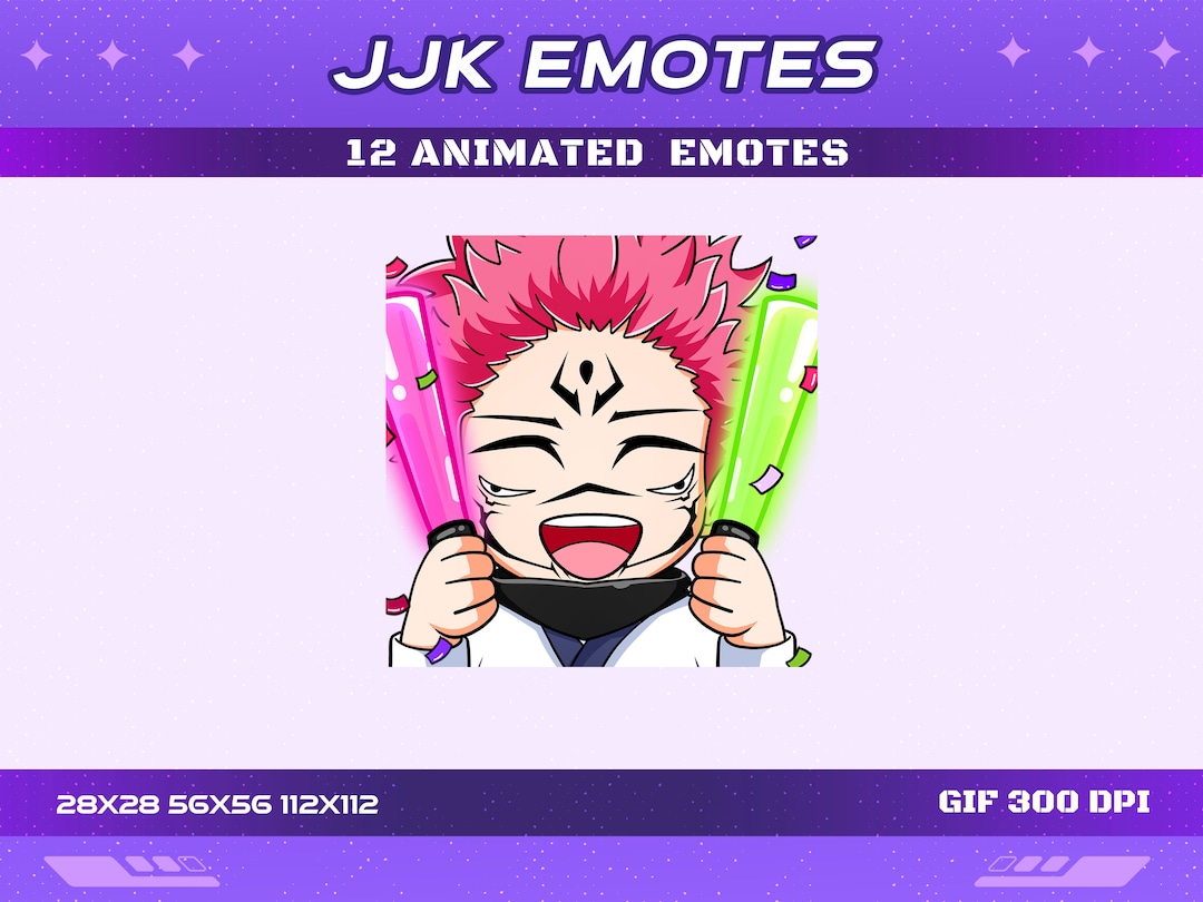 Light Stick Dance JJK King of Curse User Boy Animated Anime Emote ...