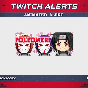 New Follower Nukenin Crow Ninja Twitch Animated Alerts, New Follower ...