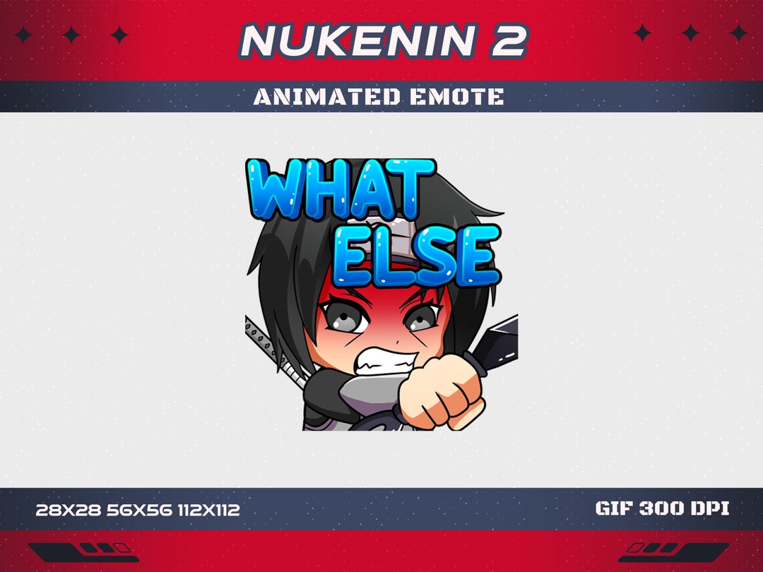 What Else Ninja Animated Emote, Animated Ninja What Else Nukenin Twitch ...