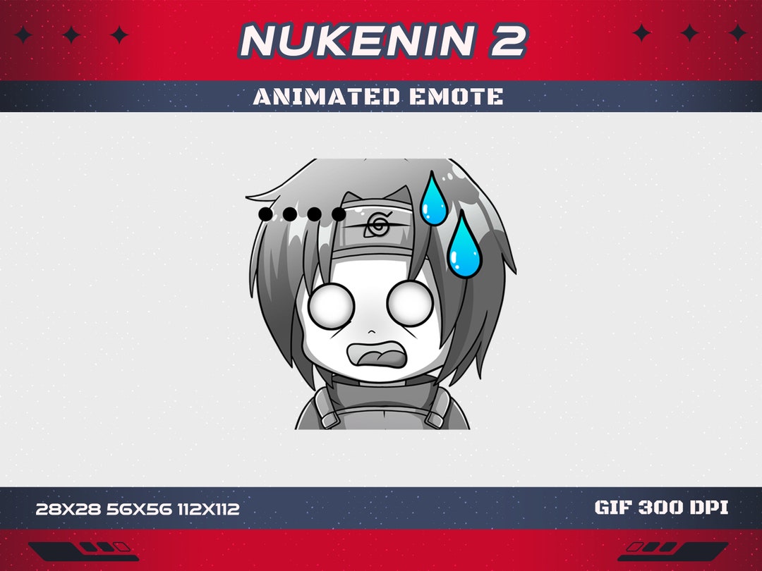 Scared Ninja Animated Emote, Animated Ninja Scared Nukenin Twitch ...