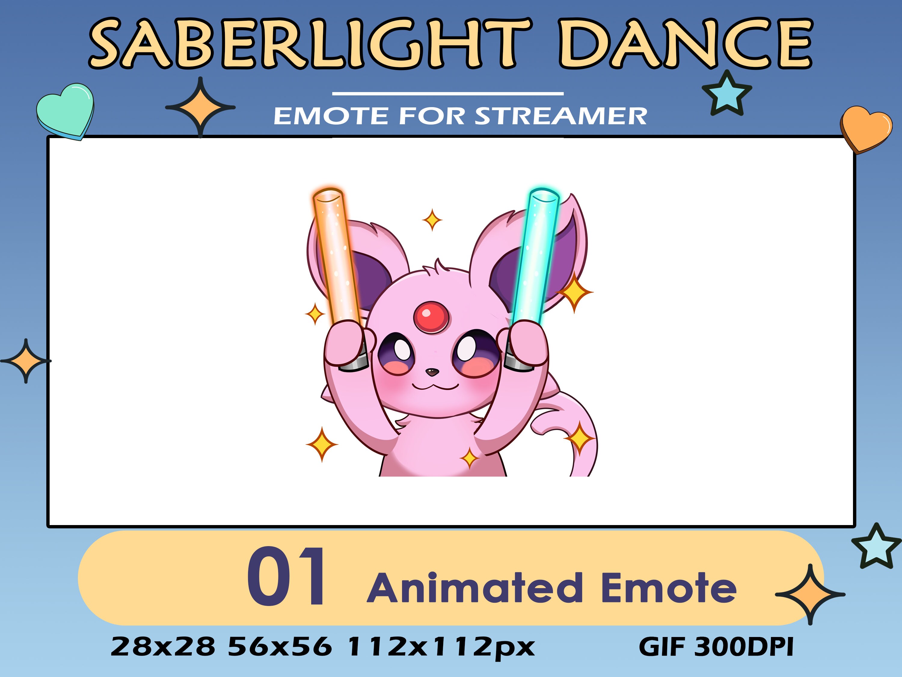 Saberlight Dance Espeon Pokemon Animated Emote, Animated Dancer Espeon ...