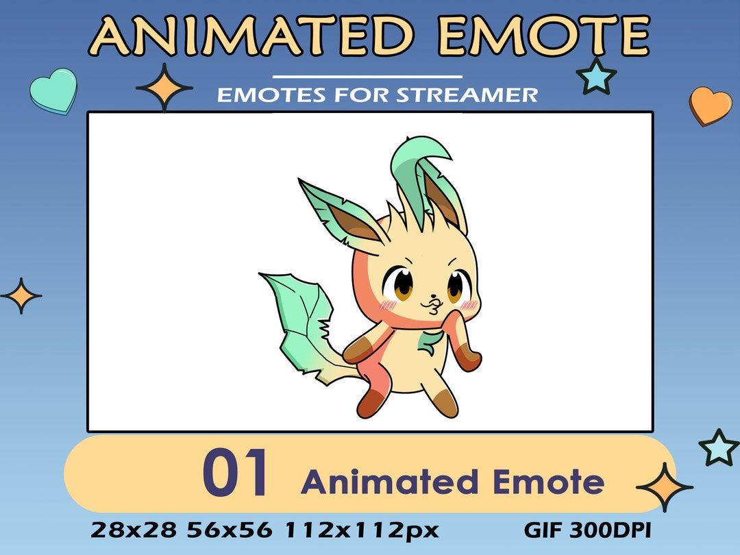 Shake Dance Leafeon Animated Emote: Twitch/discord (GIF) - Etsy