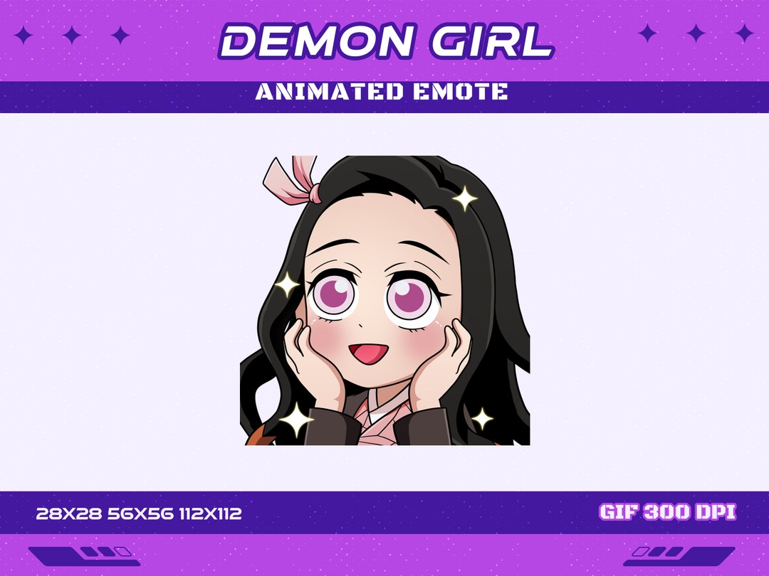 Wow Demon Fighter Girl Animated Anime Emote, Wow Anime Demon Girl ...