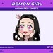 6 Demon Anime Twitch Animated Alerts, New Sub New Donation New Follower ...