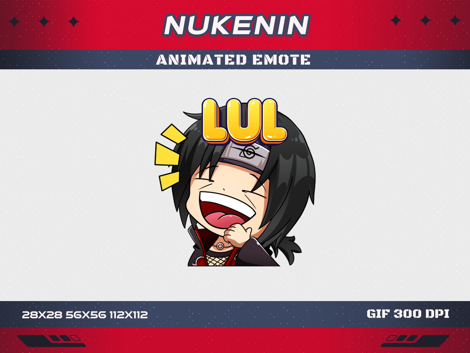 Lul Ninja Animated Emote, Animated Ninja Lul Laughing Nukenin Twitch ...