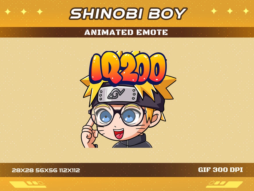 IQ 200 Ninja Animated Emote: Twitch, Discord, Youtube (GIF) - Etsy