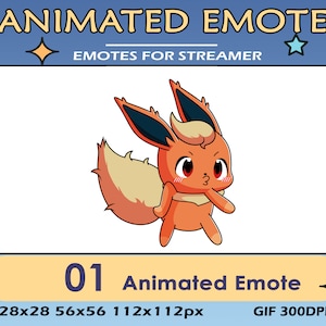 Shake Dance Flareon Pokemon Animated Emote, Animated Shake Dance ...