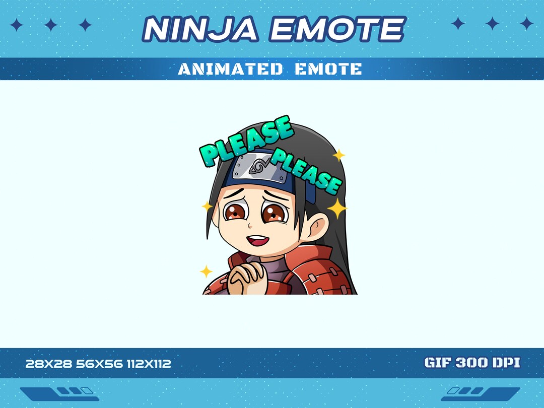Begging Ninja Animated Emote, Animated Ninja Begging 1st Hokage Twitch ...