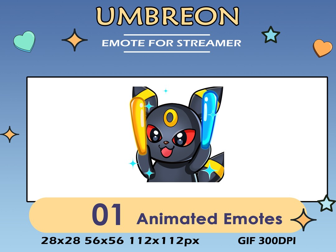 Light Dance Umbreon Pokemon Animated Emote, Animated Saber Light ...