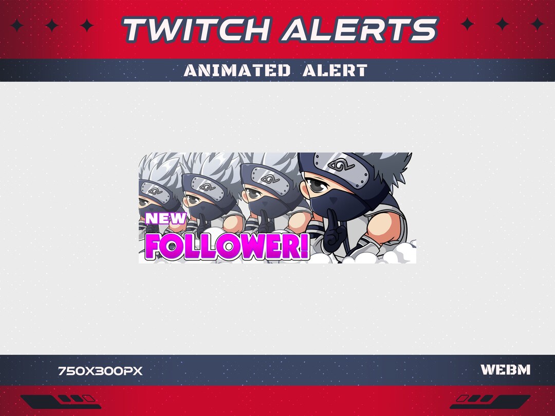 New Follower Ninja Teacher Shinobi Twitch Animated Alerts, New Follower ...