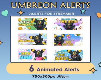 Anime Eevee Animated Twitch Alerts, Stream Alerts Animated Follower ...