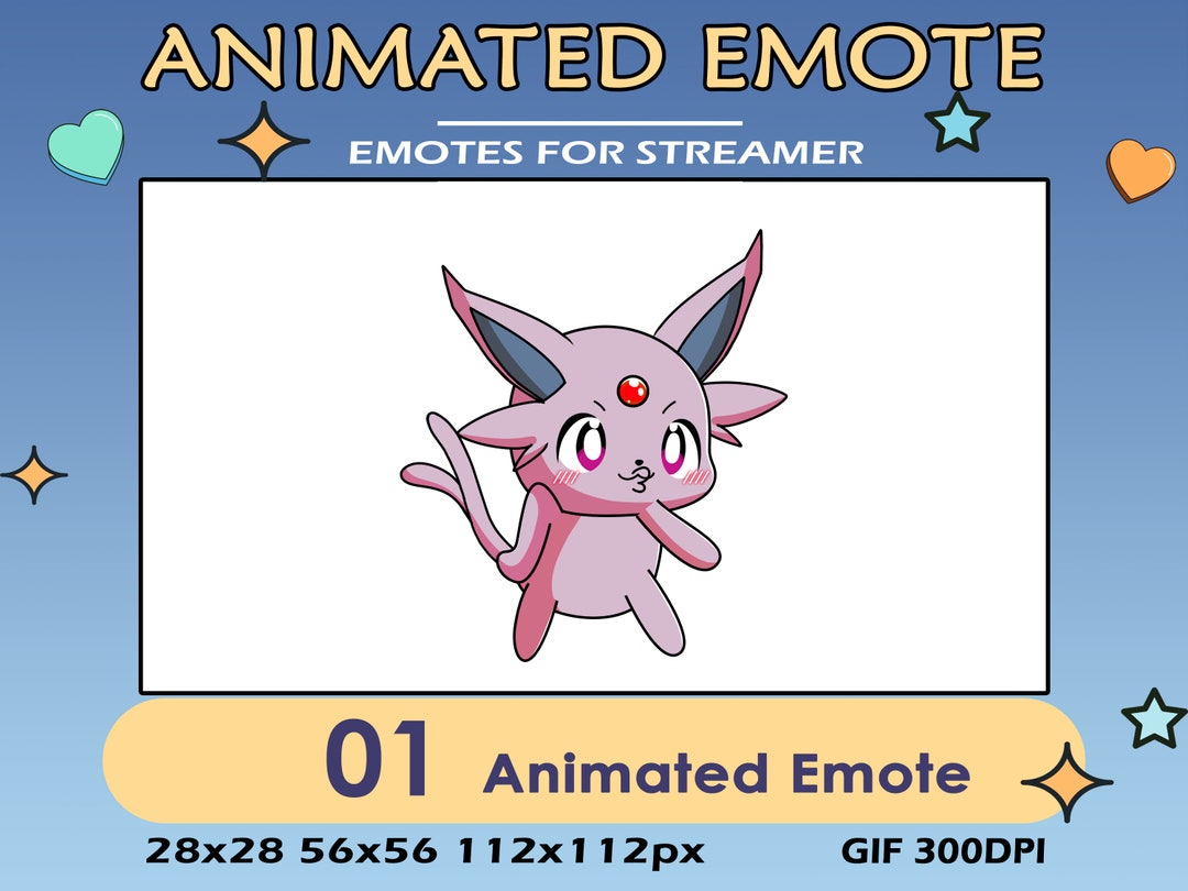 Shake Dance Espeon Pokemon Animated Emote, Animated Shake Dance Espeon ...