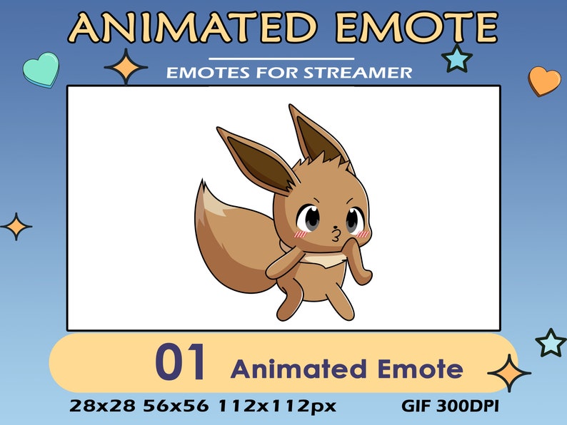 Shake Dance Eevee Pokemon Animated Emote, Animated Shake Dancer Eevee ...