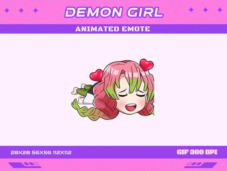 Lying Love Demon Sexy Girl Animated Anime Emote, Lying Love Demon Girl ...