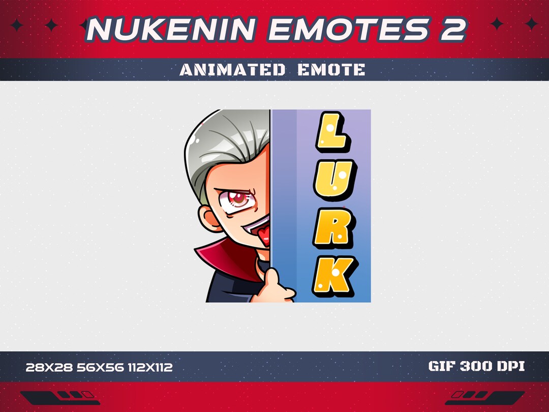 Lurk Ninja Nuken Animated Emote, Ninja Animated Lurk Nukenin Twitch ...