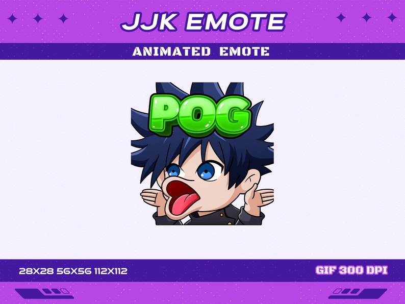 POG JJK Curse User Animated Anime Emote, Pog JJK Anime Animated Emotes ...