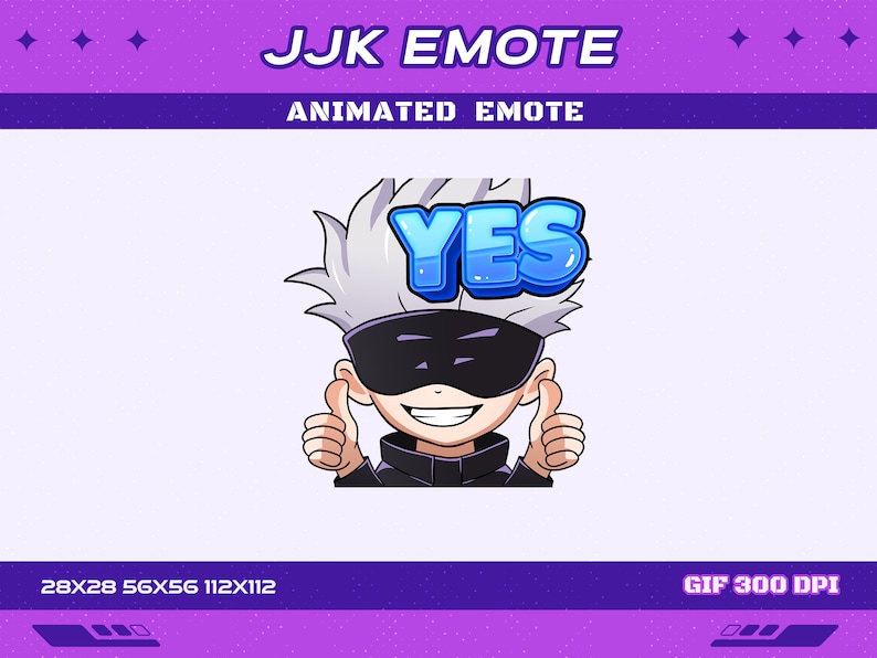 Yes JJK Curse User Animated Anime Emote, Yes JJK Anime Animated Emotes ...