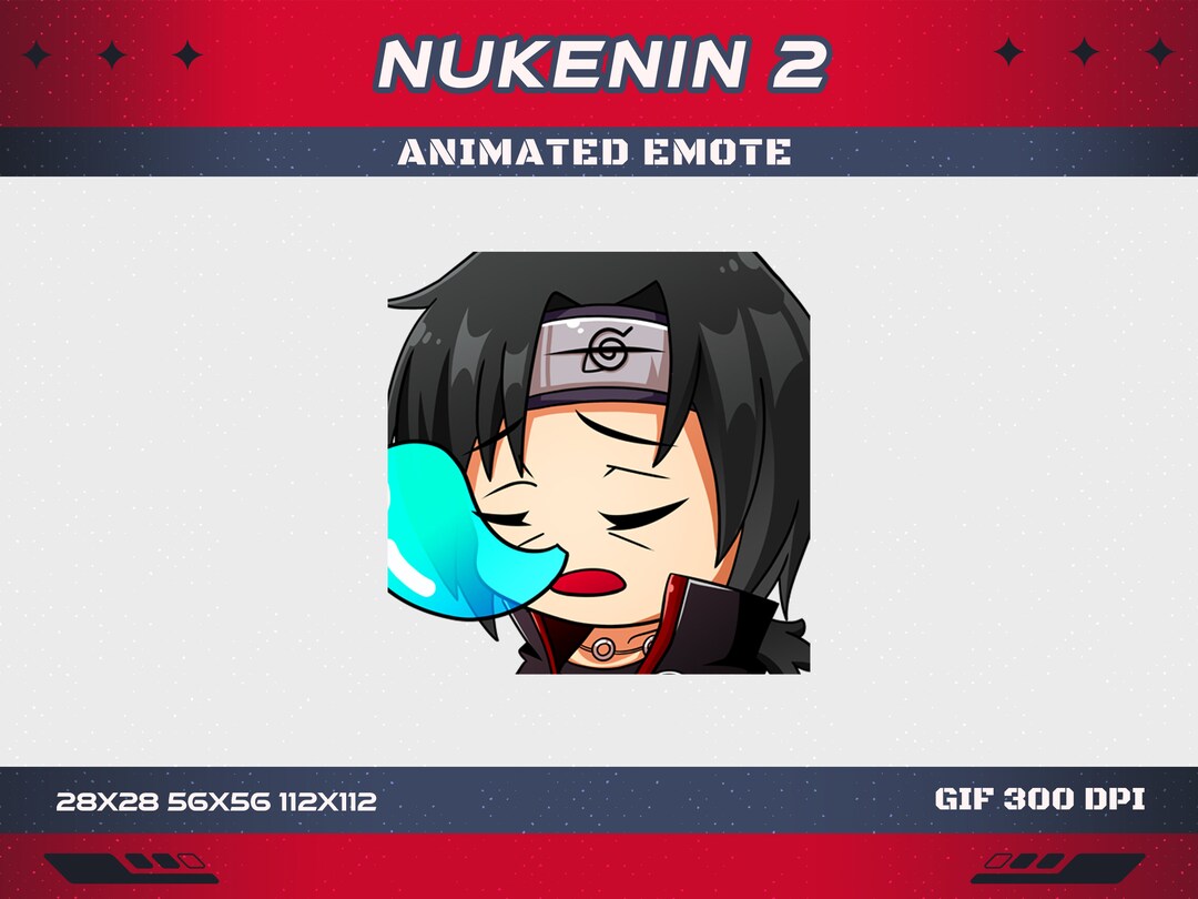 Sleeping Ninja Animated Emote: Twitch, Discord, Youtube (digital ...