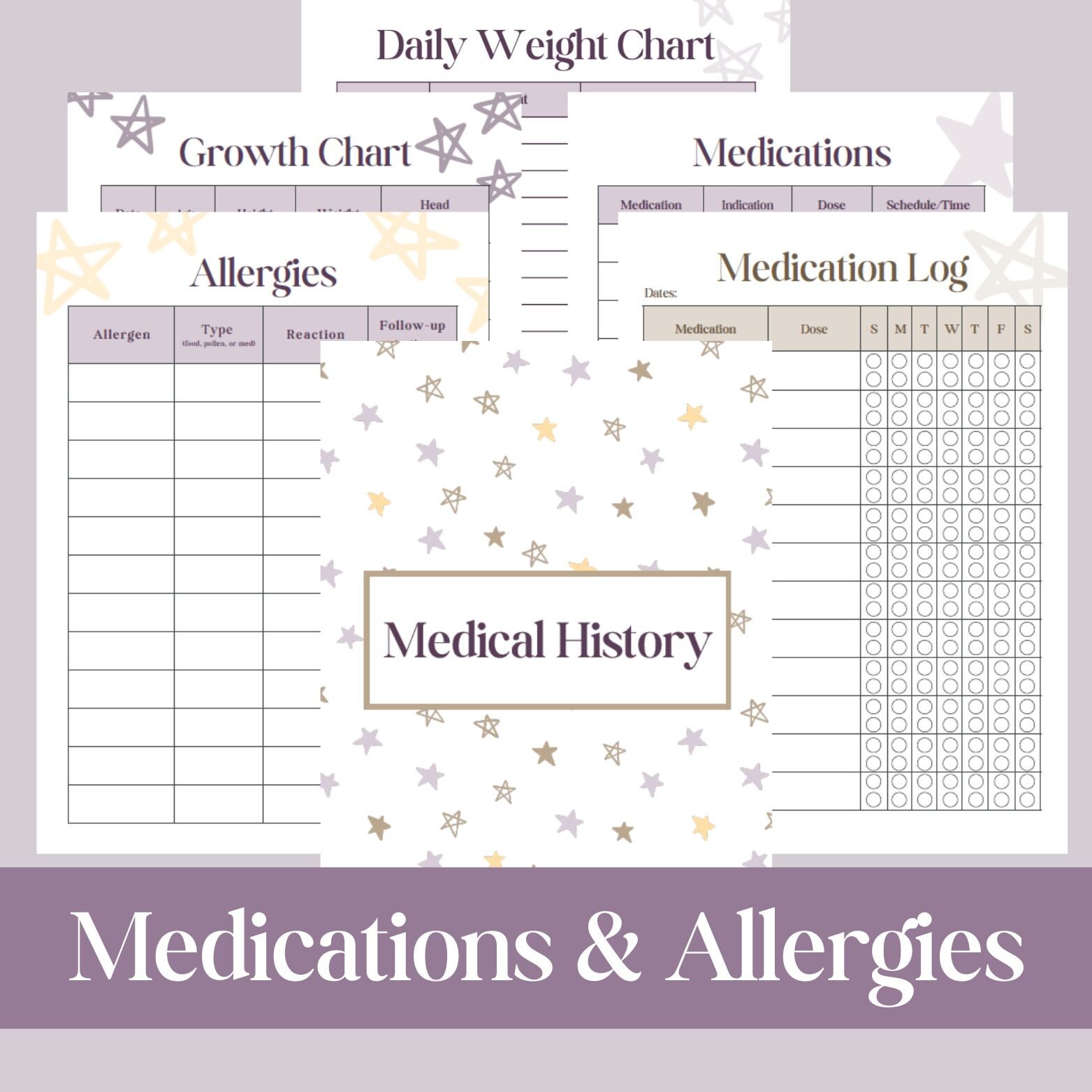 CHD Medical Organizer Binder Congenital Heart Defect Medical Planner ...