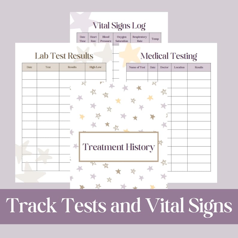 CHD Medical Organizer Binder Congenital Heart Defect Medical Planner ...