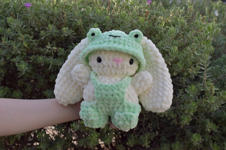 Bunny in Overalls Crochet Bunny Crochet Crochet Plushie - Etsy