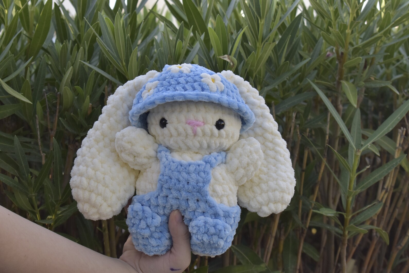Bunny in Overalls Crochet Bunny Crochet Crochet Plushie - Etsy