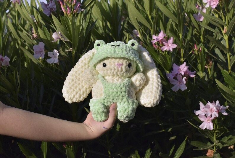 Bunny in Overalls Crochet Bunny Crochet Crochet Plushie - Etsy
