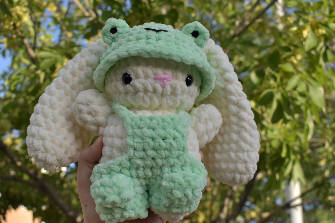 Bunny in Overalls Crochet Bunny Crochet Crochet Plushie - Etsy