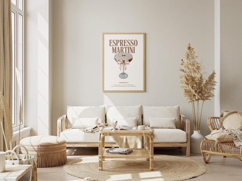 Printable Espresso Martini Print, Cocktail Prints, Bar Cart Prints ...