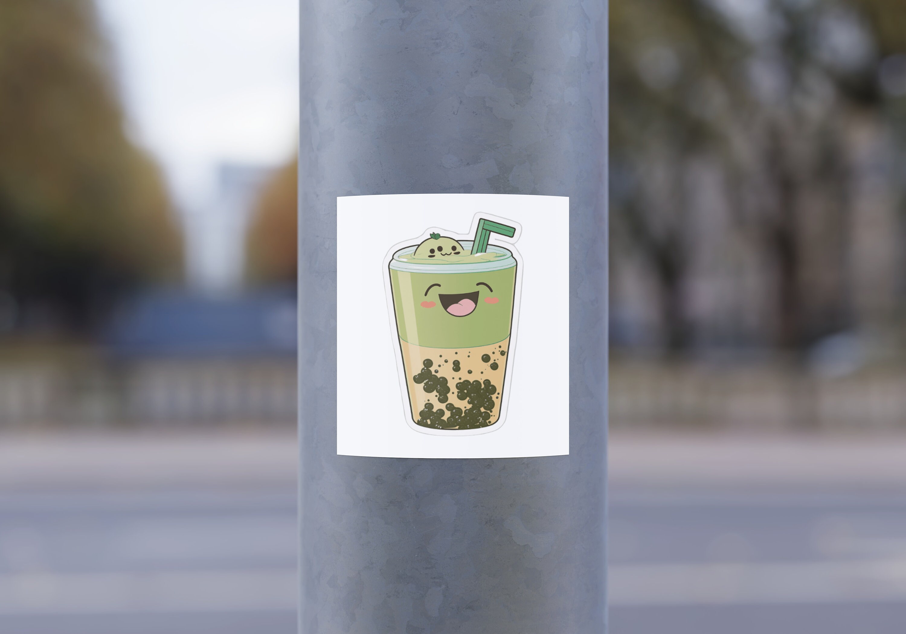 Boba Tea Print and Cute Stickers 21 Pack Kawaii Bubble Tea PNG 300 DPI ...