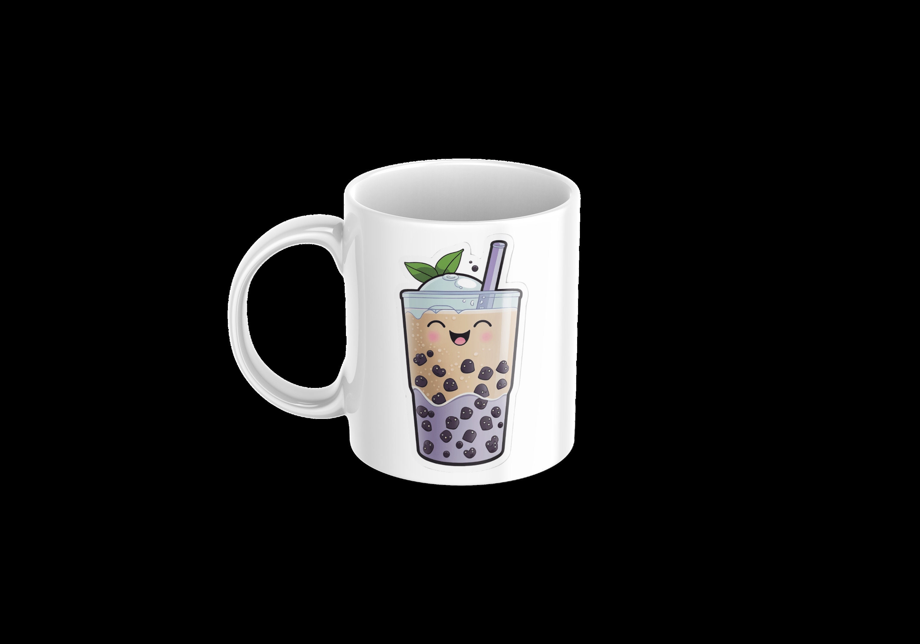 Boba Tea Print and Cute Stickers 21 Pack Kawaii Bubble Tea PNG 300 DPI ...