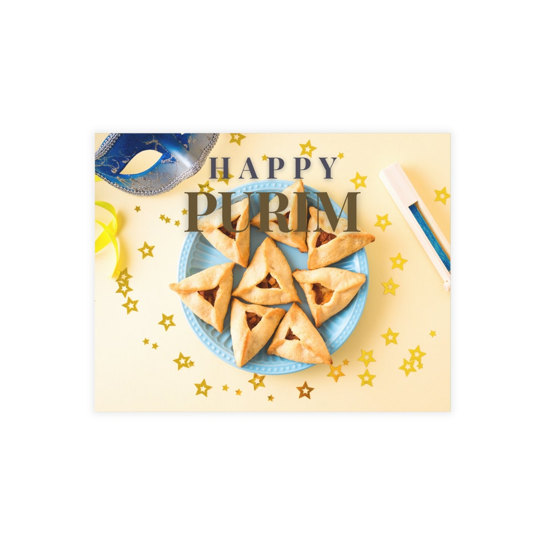 Happy Purim 4 | Postcard Bundles (envelopes Included) | Israel Israeli ...